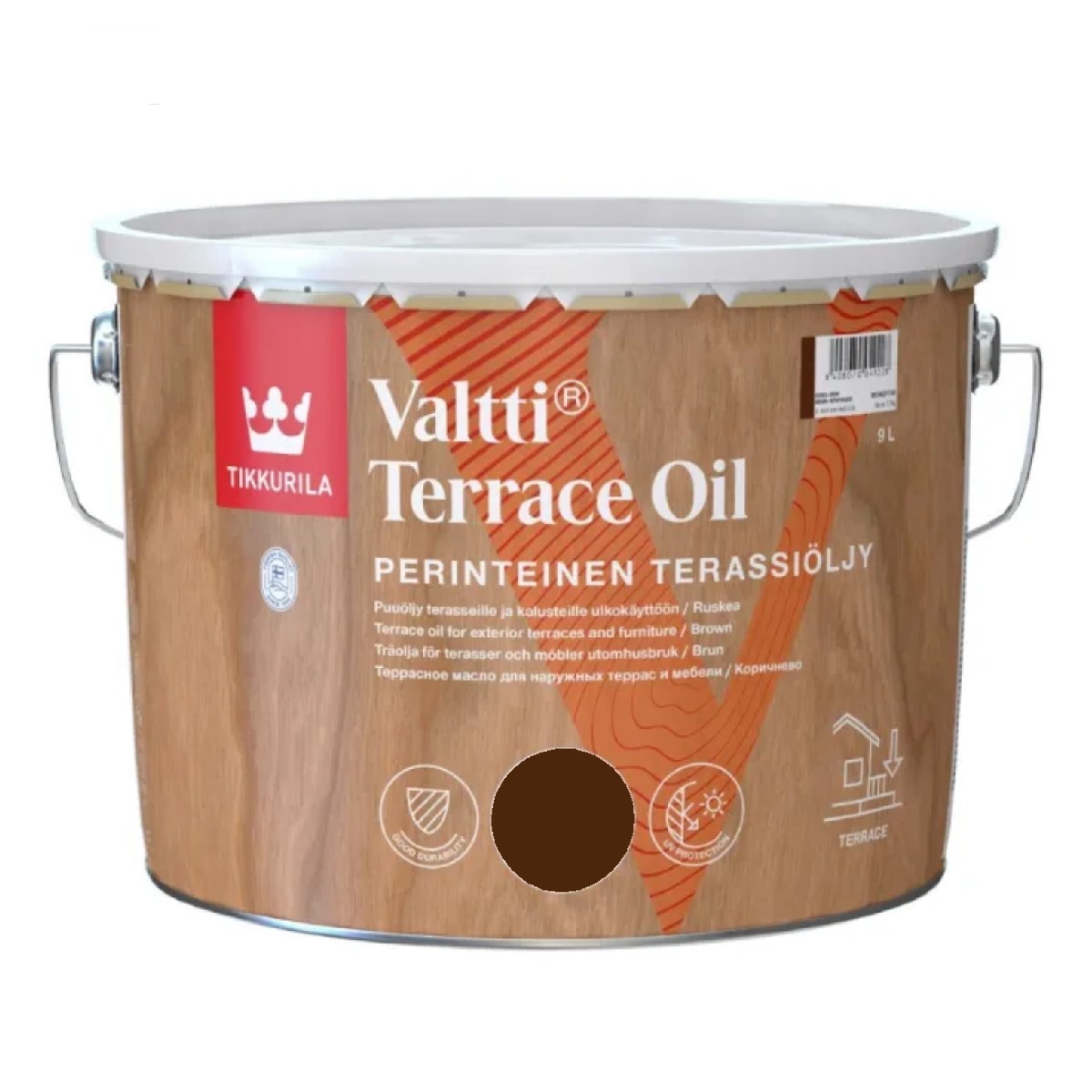 Tikkurila Valtti Terrace Oil Eļļa uz šķīdinātāja bāzes dārza mēbelēm un ...